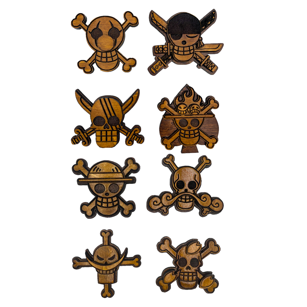 Magnets - Pack 8 Jolly roger – Raid-wood